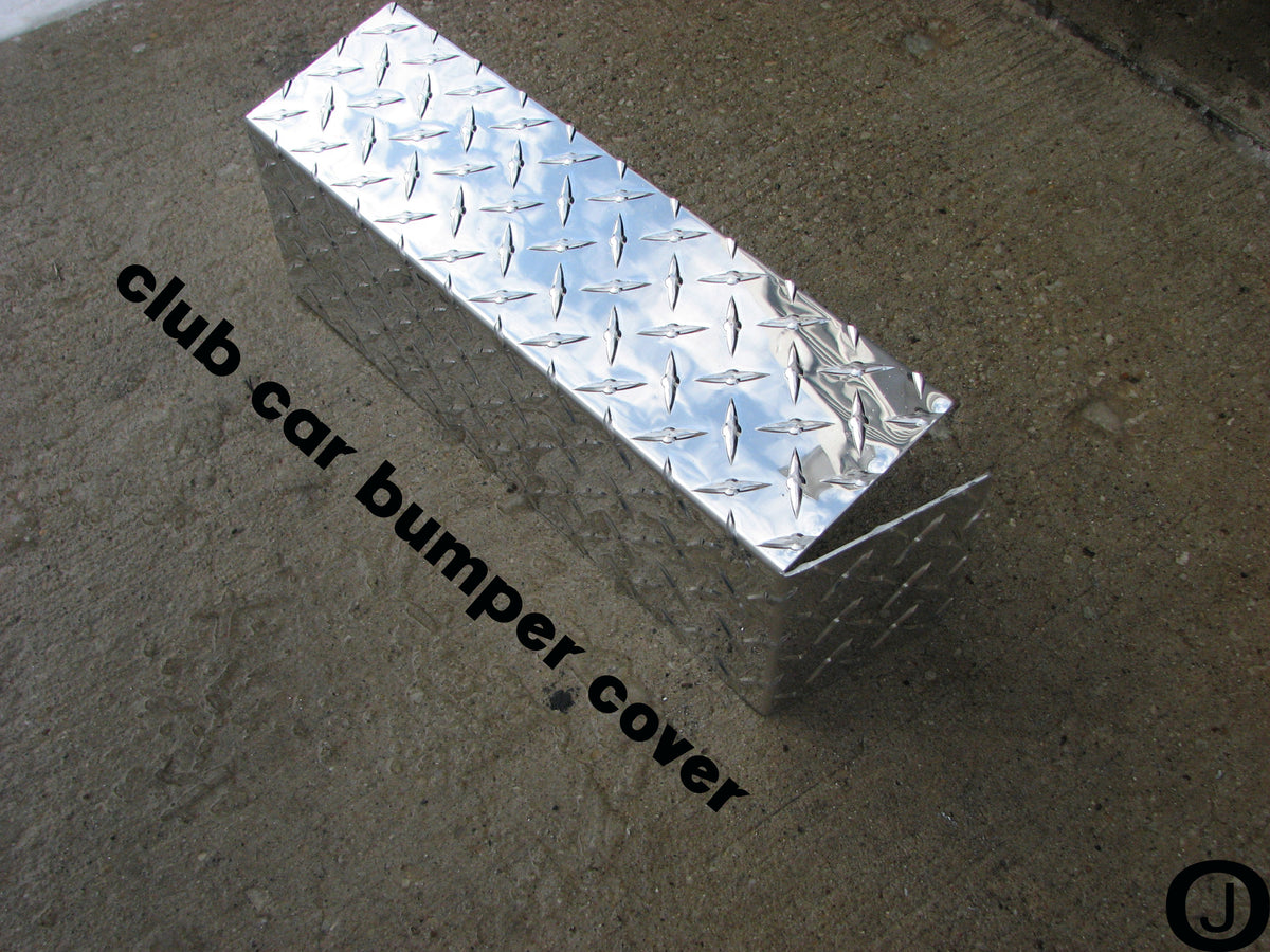 Club Car DS Highly Polished Aluminum Diamond Plate Front Bumper Cover ...