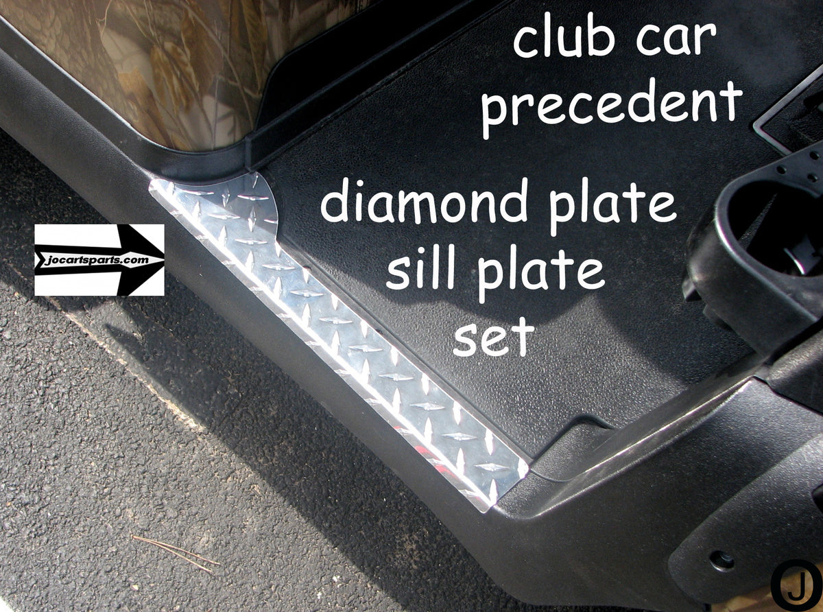 Club Car PRECEDENT golf cart Polished Aluminum Diamond plate rocker SI ...