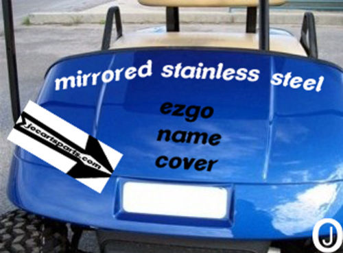 Ezgo Golf Cart Highly Polished Aluminum Diamond Plate Front Name Plate ...